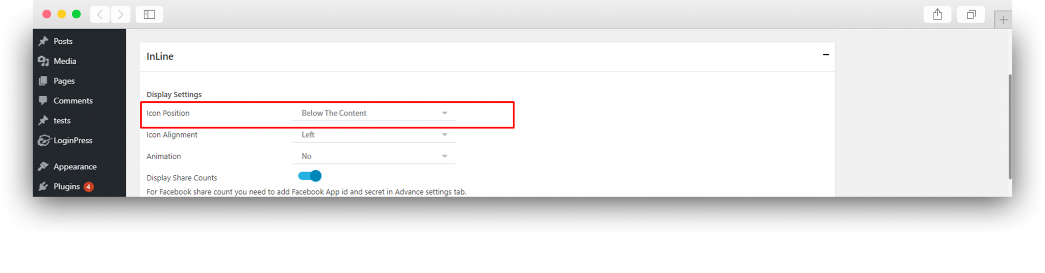 How to Show Simple Social Buttons for InLine Position? - Simple Social ...